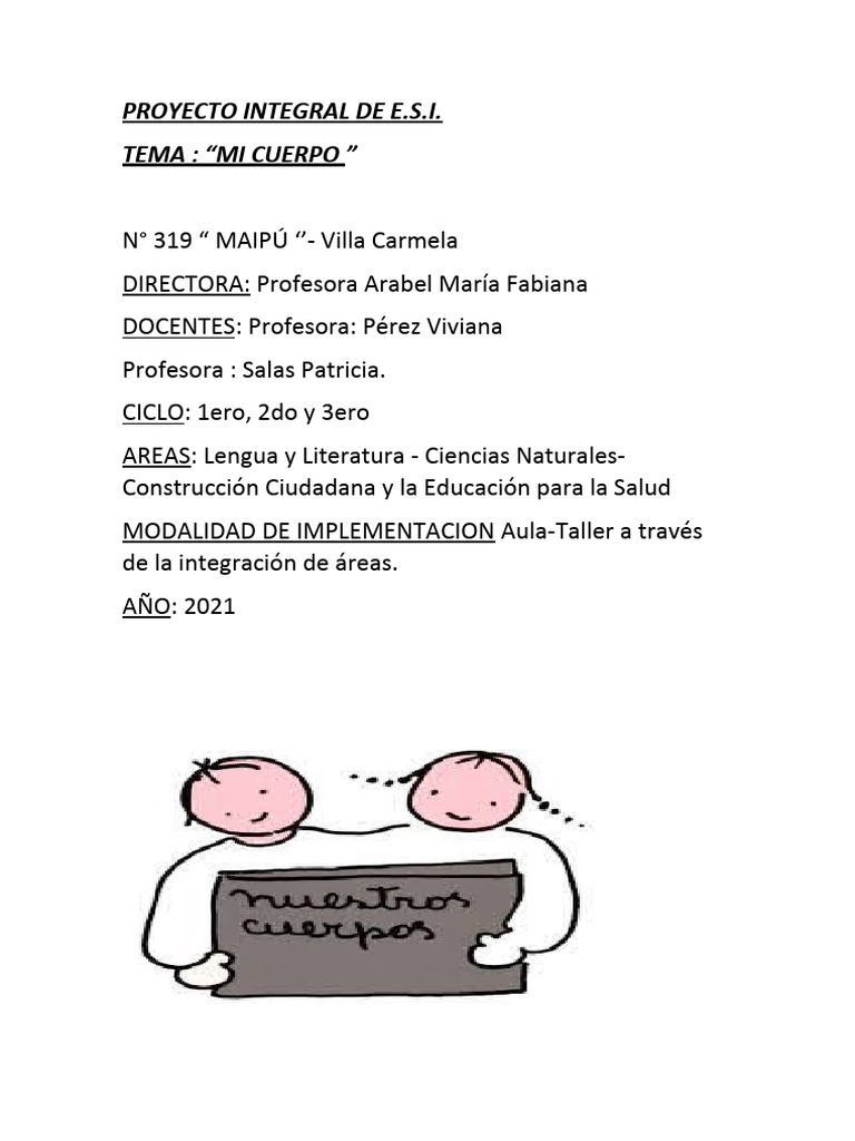 ESI. Escuela 319 - 21 | PDF | Higiene | Menstruación