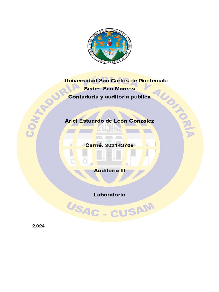 Ejercicio Auditoria 3 y 4 | PDF | Auditoría | Contabilidad