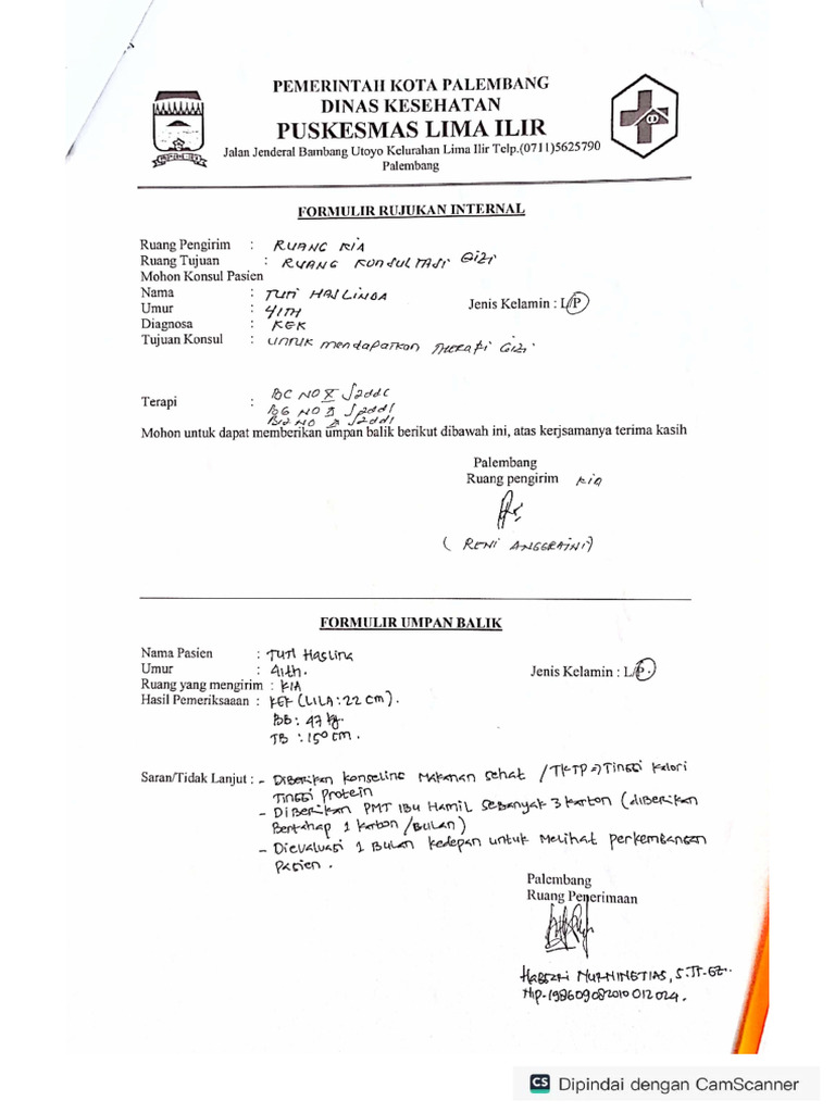 3.5.1.e CPPT Dalam RM Asuhan Gizi | PDF