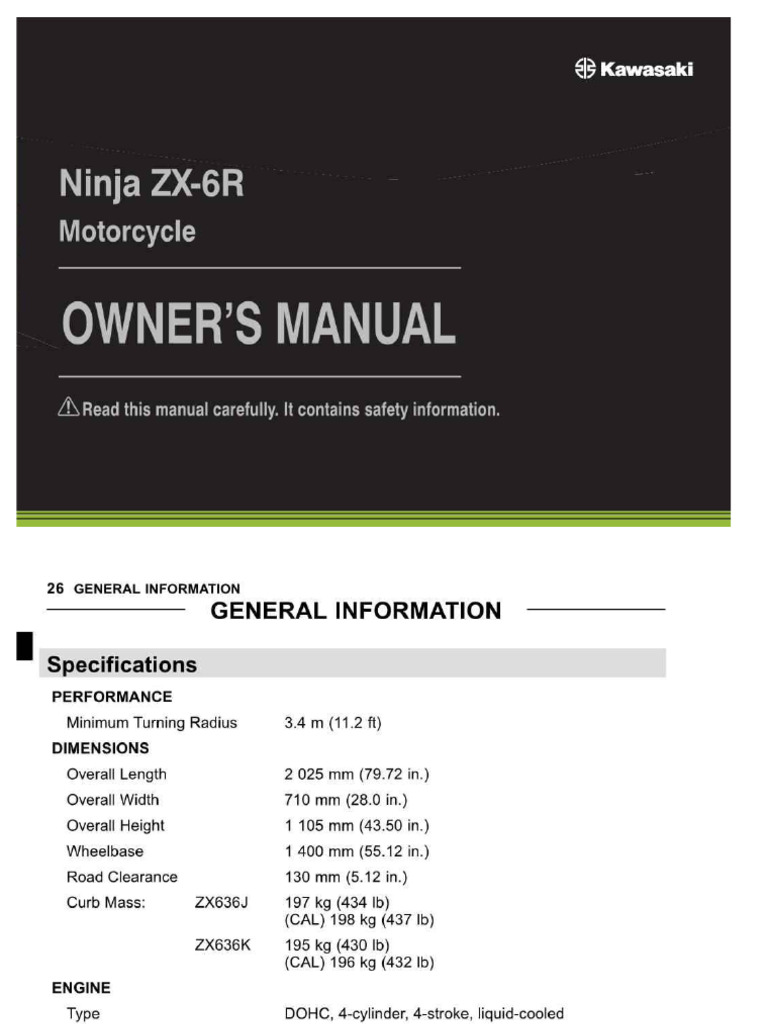 2024zx6r Maint | PDF