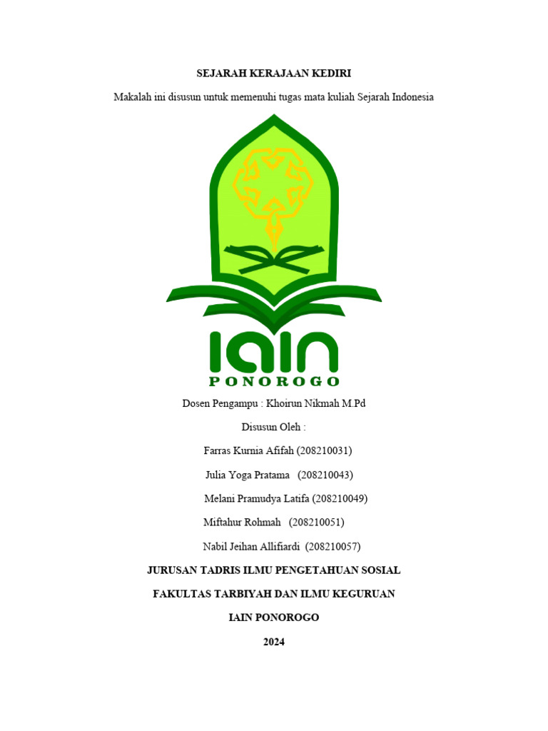 Sejarah Kerajaan Kediri | PDF | Sejarah