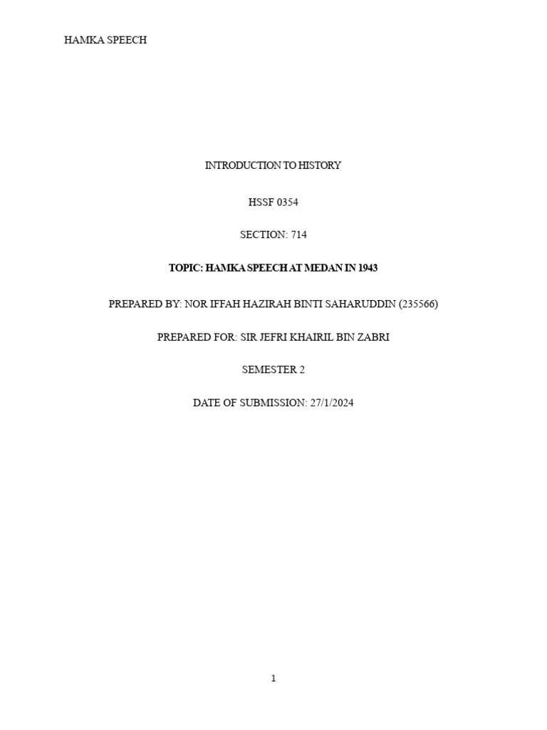 Written Assignment History | PDF