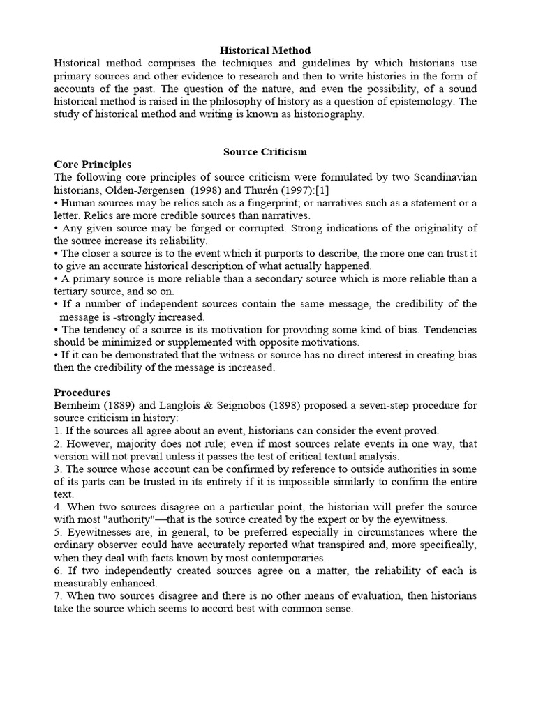 Source Criticism | PDF | Scientific Method | Science