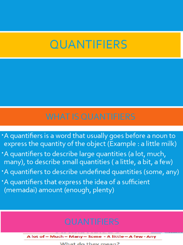 Quantifiers (Countable and Uncountable Nouns) | PDF | Quantity | Noun