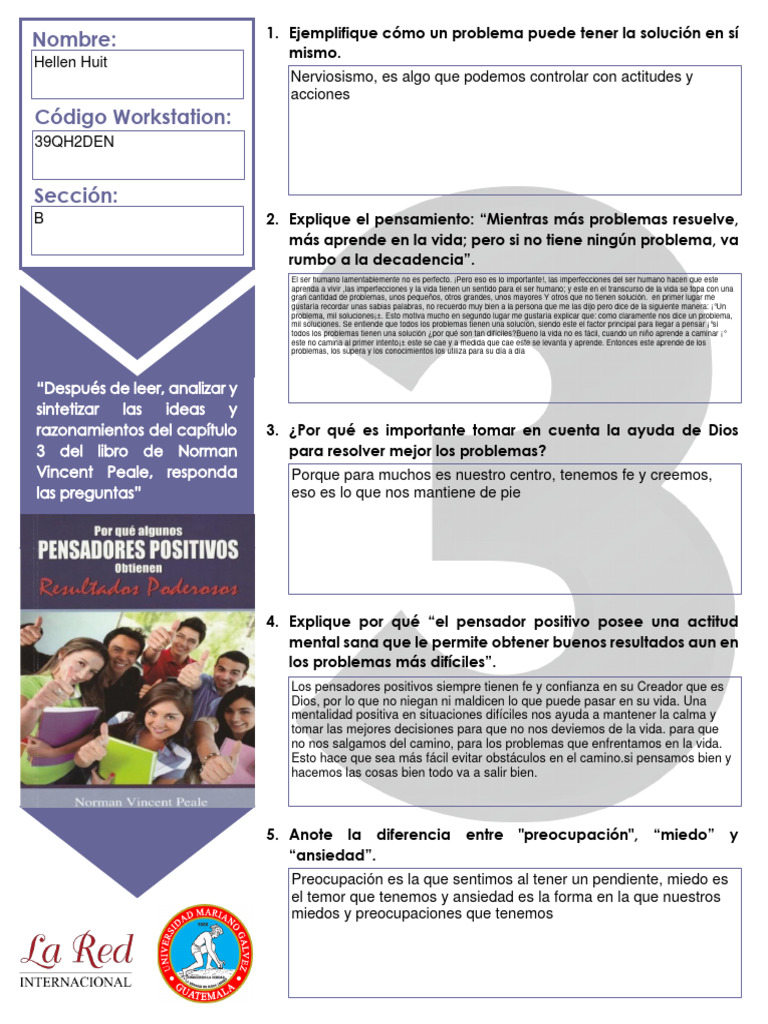 Actividad#3 | PDF | Temor | Pensamiento