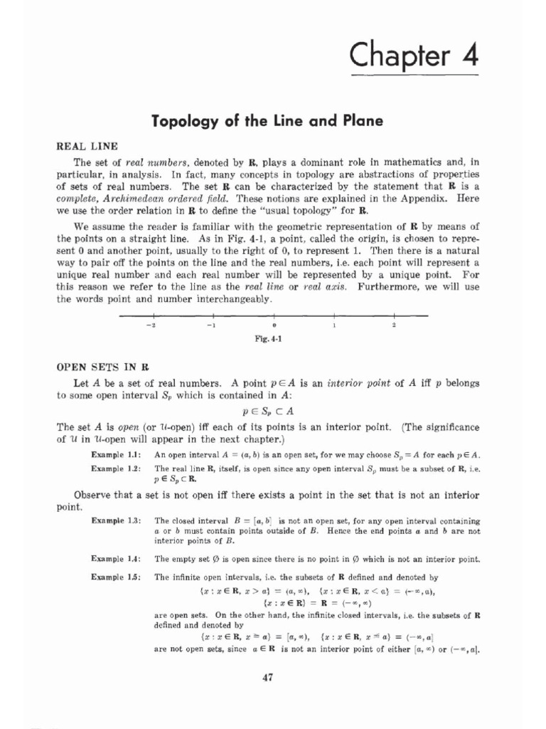 Topology of The Line and Plane | PDF