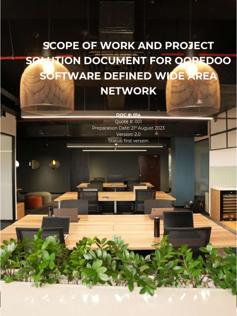 Ooredoo SD-WAN Scope of Work V2.0 | PDF | Computer Network | Cloud Computing