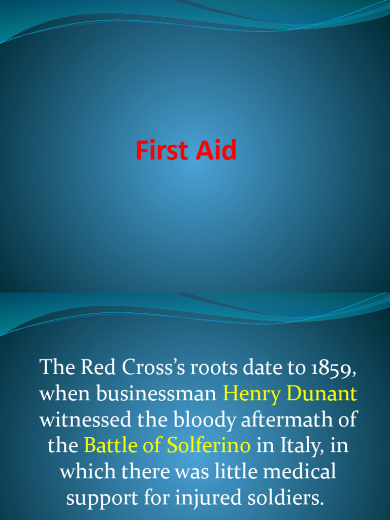 First Aid Student PPT 1 | PDF | First Aid | Clinical Medicine First Aid Student PPT 1 | PDF | First Aid | Clinical Medicine
