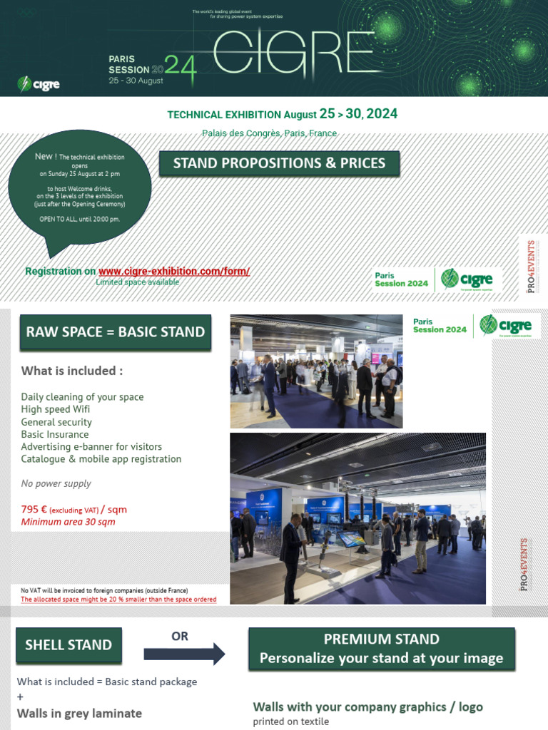 CIGRE 2024 Exhibitor Info & Pricing | PDF