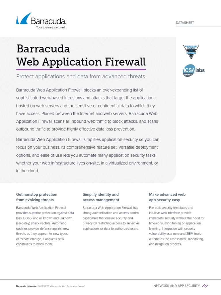 Barracuda_Web_Application_Firewall_DS_US(1) | PDF
