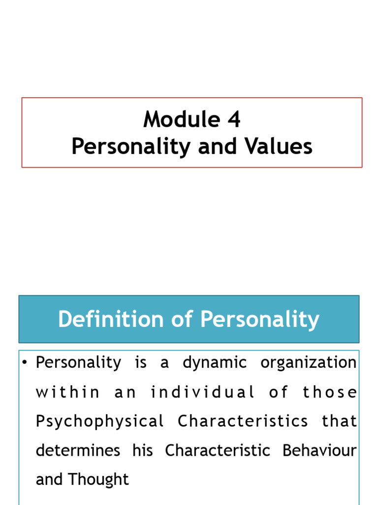 Module 4 OB | PDF | Extraversion And Introversion | Thought