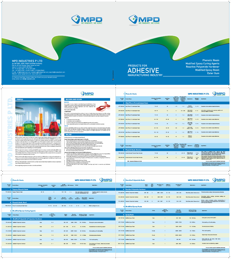 Mpd - Adhesive Brochure - Copy-1 | PDF