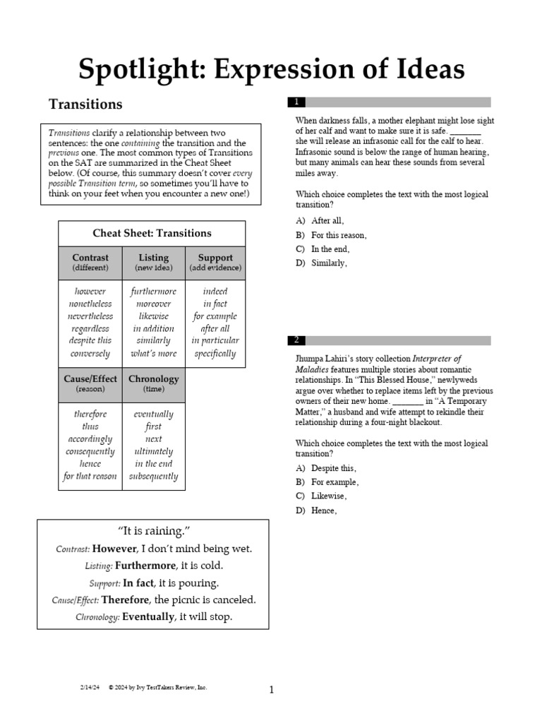 2024 SS Expression of Ideas | PDF | Sodium Bicarbonate | Baking Powder