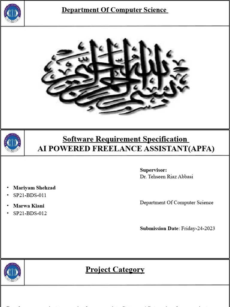 Assignment-02-Project-SRS-Presentation - SP21-BDS-011, SP21-BDS-012 | PDF | Use Case ...