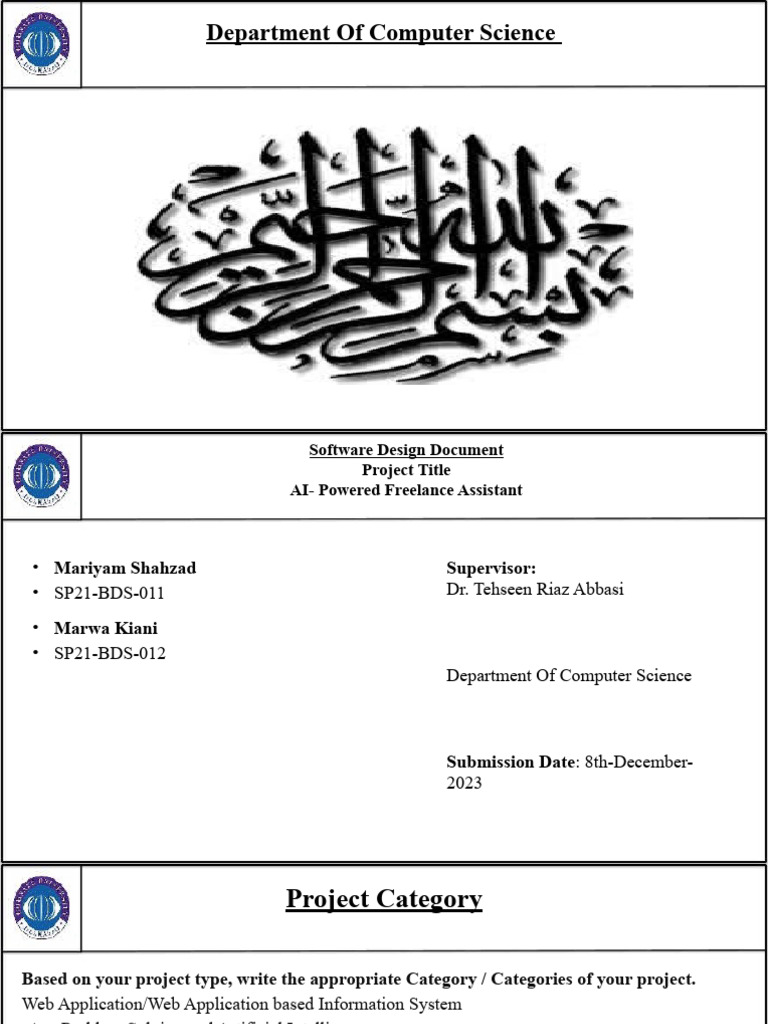 ASS 3 SEC - SDS-SP21-BDS-011, SP21-BDS-012-Presentation-V1.0-FALL-2023-Final | PDF | Artificial ...