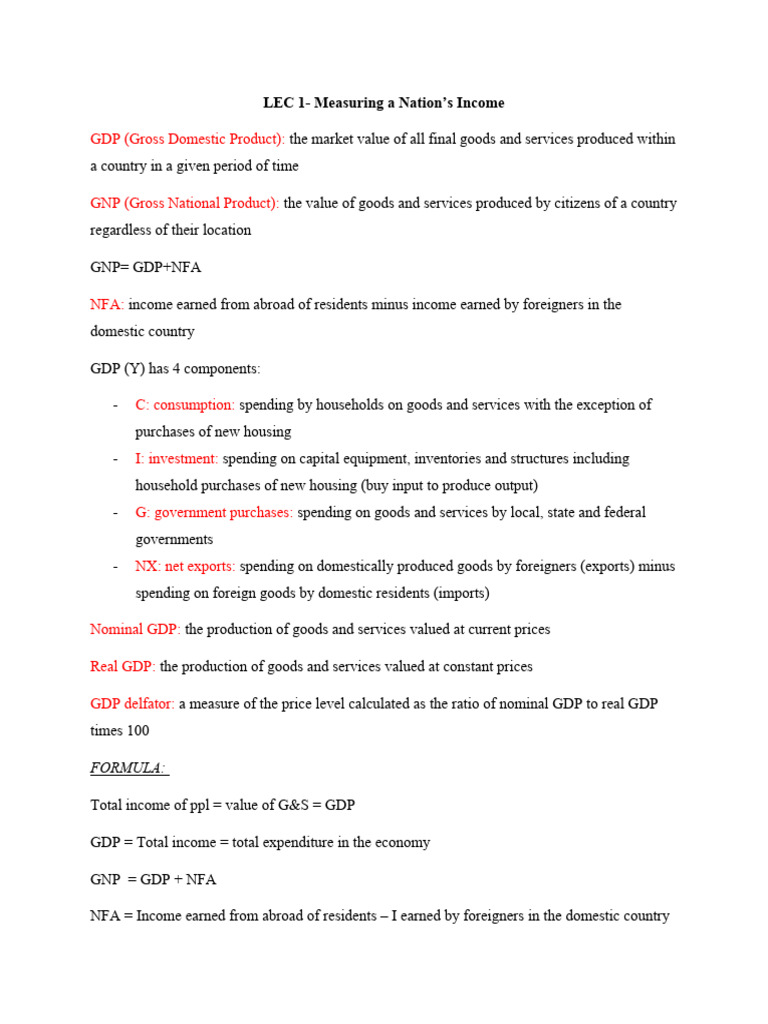 Concepts of MAC | PDF | Gross Domestic Product | Inflation