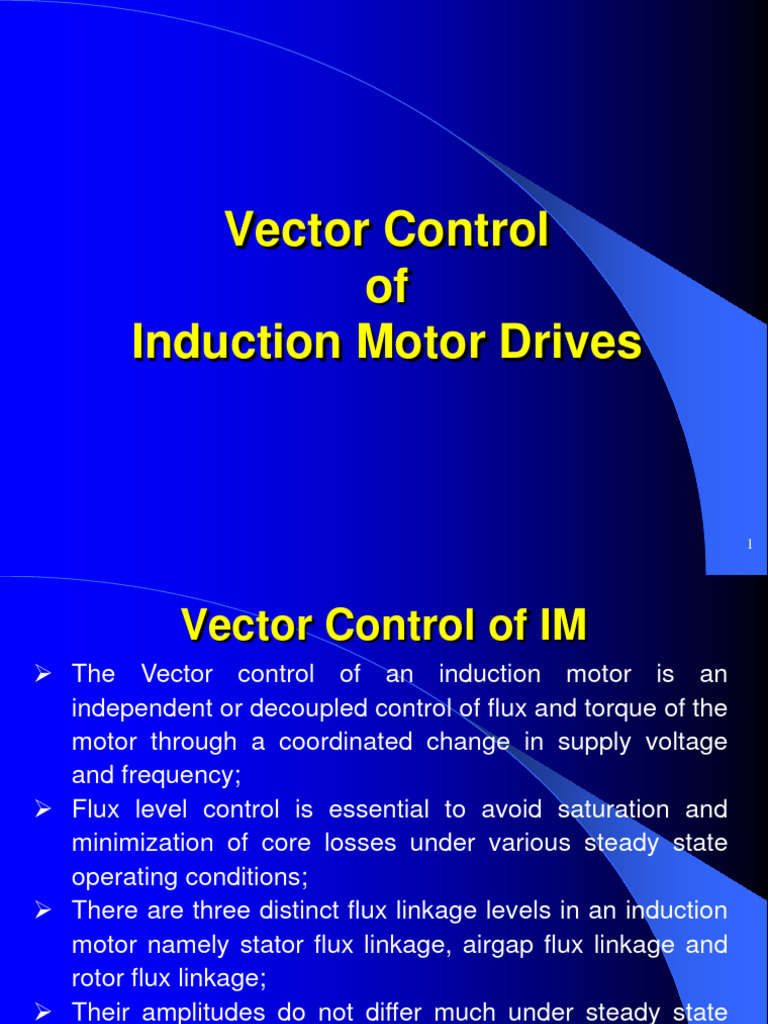 9 Vector Control Of Induction Motor Drives Pdf Electric Motor Magnetic Devices