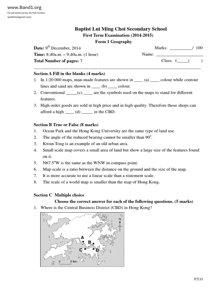 Geography Paper 2 | PDF