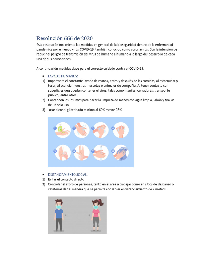 Resolución 666 de 2020 - Angie Ojeda | Descargar gratis PDF | Lavado de ...