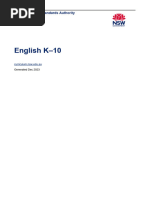 NSW K-10 English Syllabus Overview | PDF | Curriculum | Education Theory