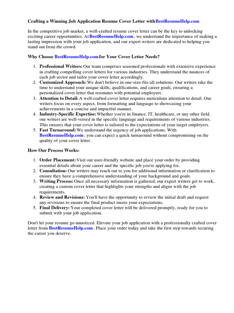 Job Application Resume Cover Letter Template | PDF | Résumé