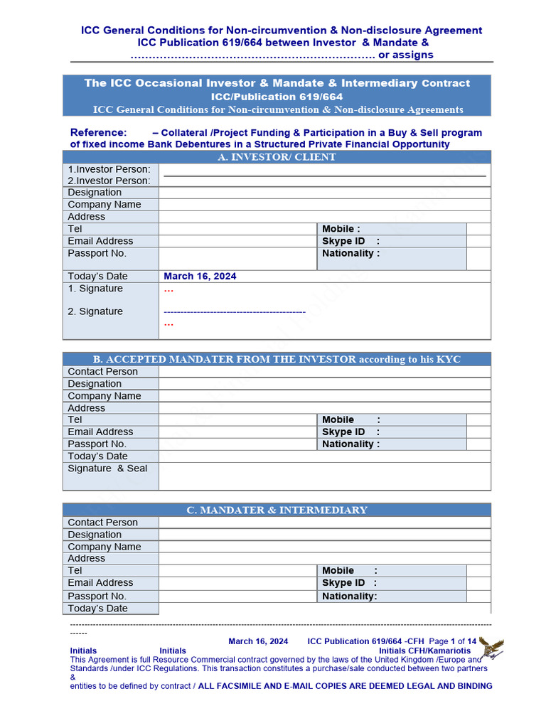 NCND & CFH & Investor | PDF | Breach Of Contract | Arbitration
