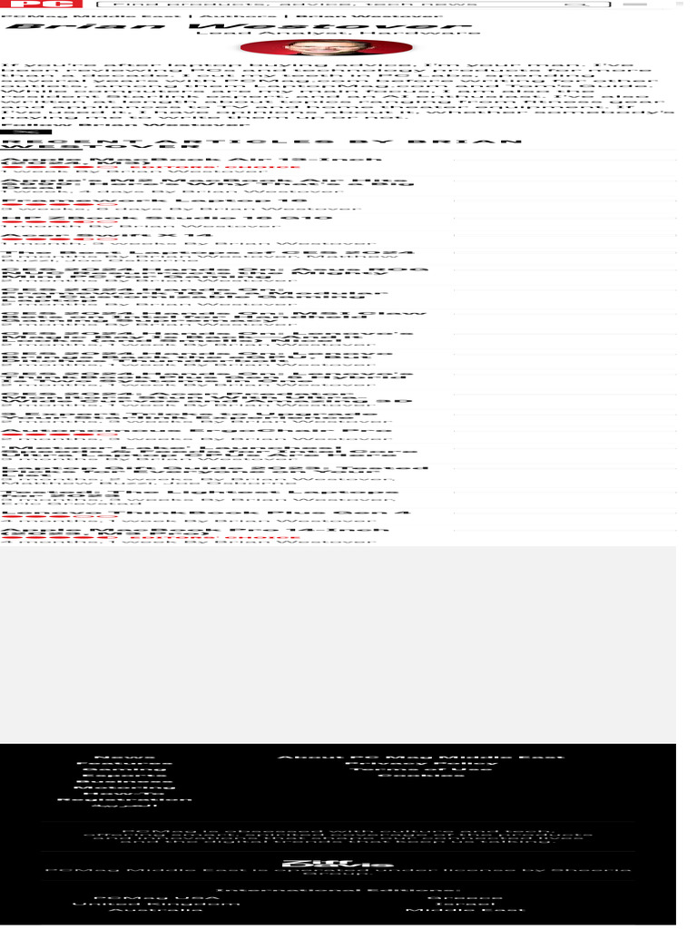Brian Westover | PDF | Laptop | Personal Computers