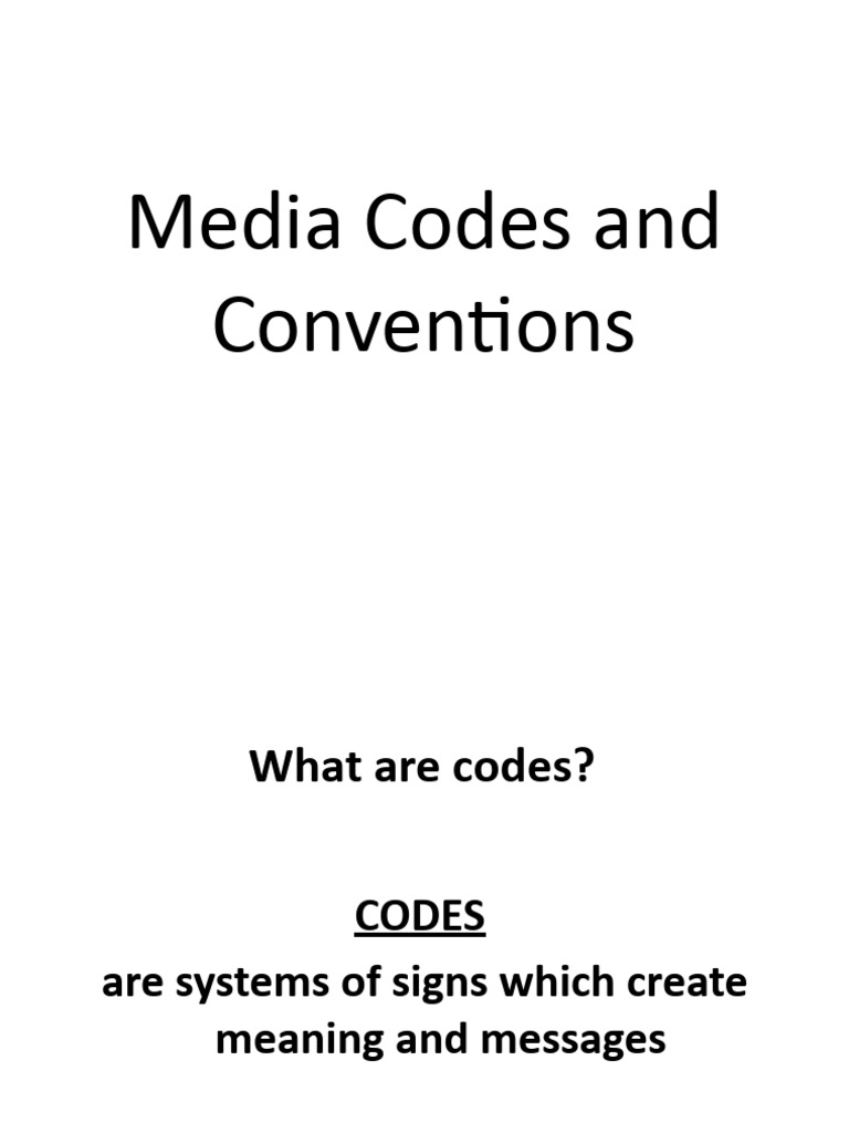 Module 4, Lesson 1 Media Codes | PDF | Camera | Body Language