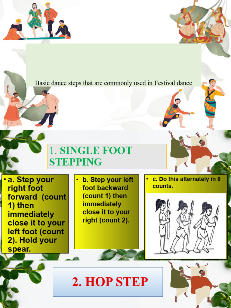 Basic Dance Steps That Are Commonly Used in Festival Dance | PDF