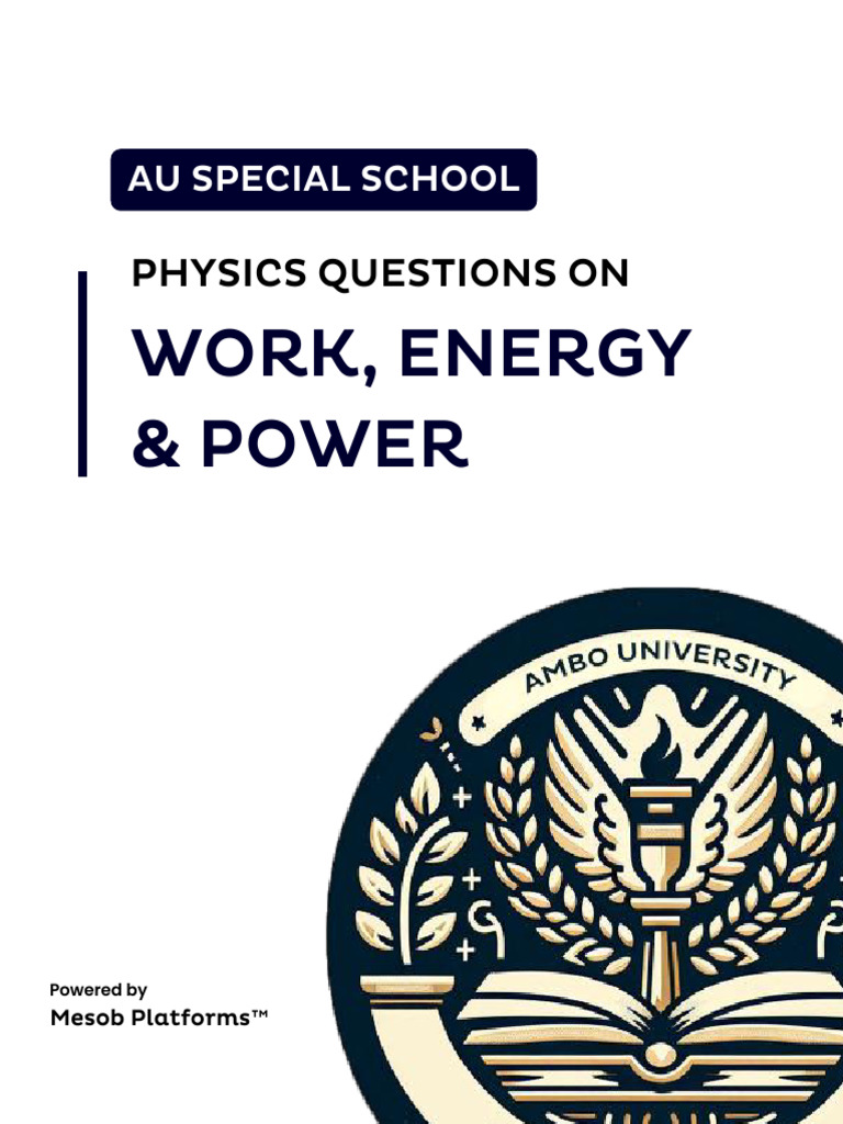 Work,_Energy_&_Power_Questions_with_Answers_AU_Special_School | PDF ...
