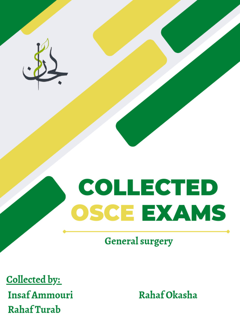 Surgery-OSCE in Juh | PDF | Constipation | Burn