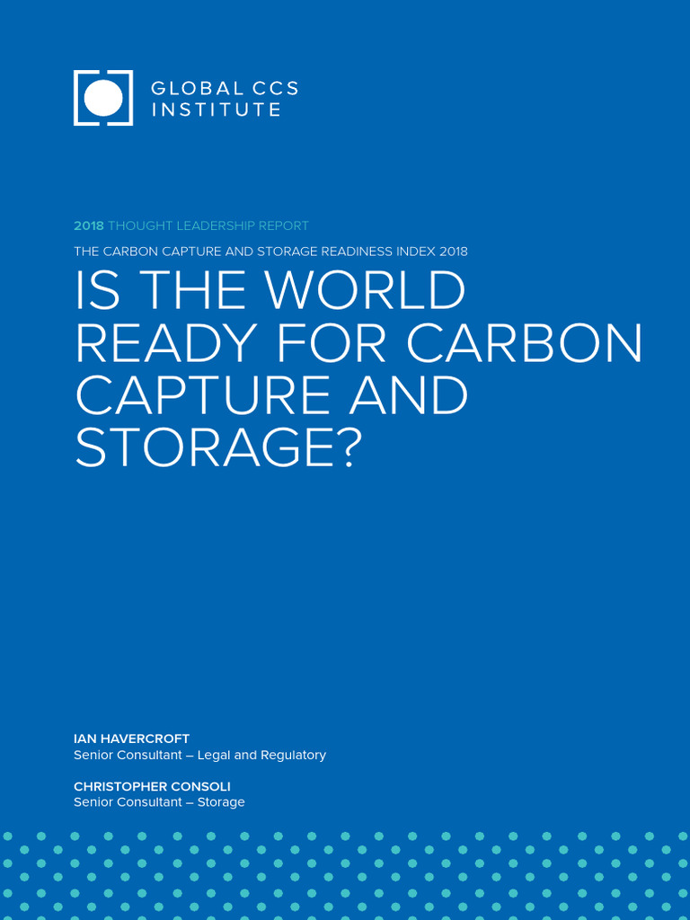 CCS Readiness Index 2018 Global CCS Institute 2018 Digital | PDF ...