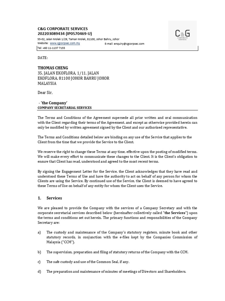 Karvit - Engagement Letter - 240222 - 091629 | PDF | Justice | Crime ...