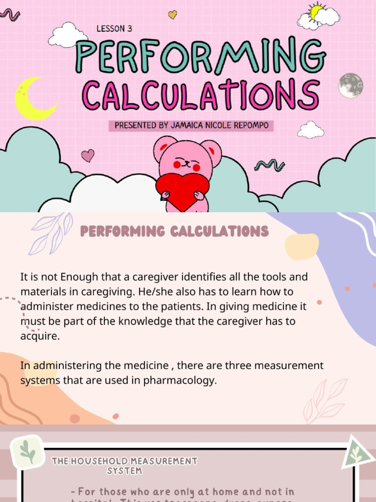 Lesson 3 Performing Calculations | PDF