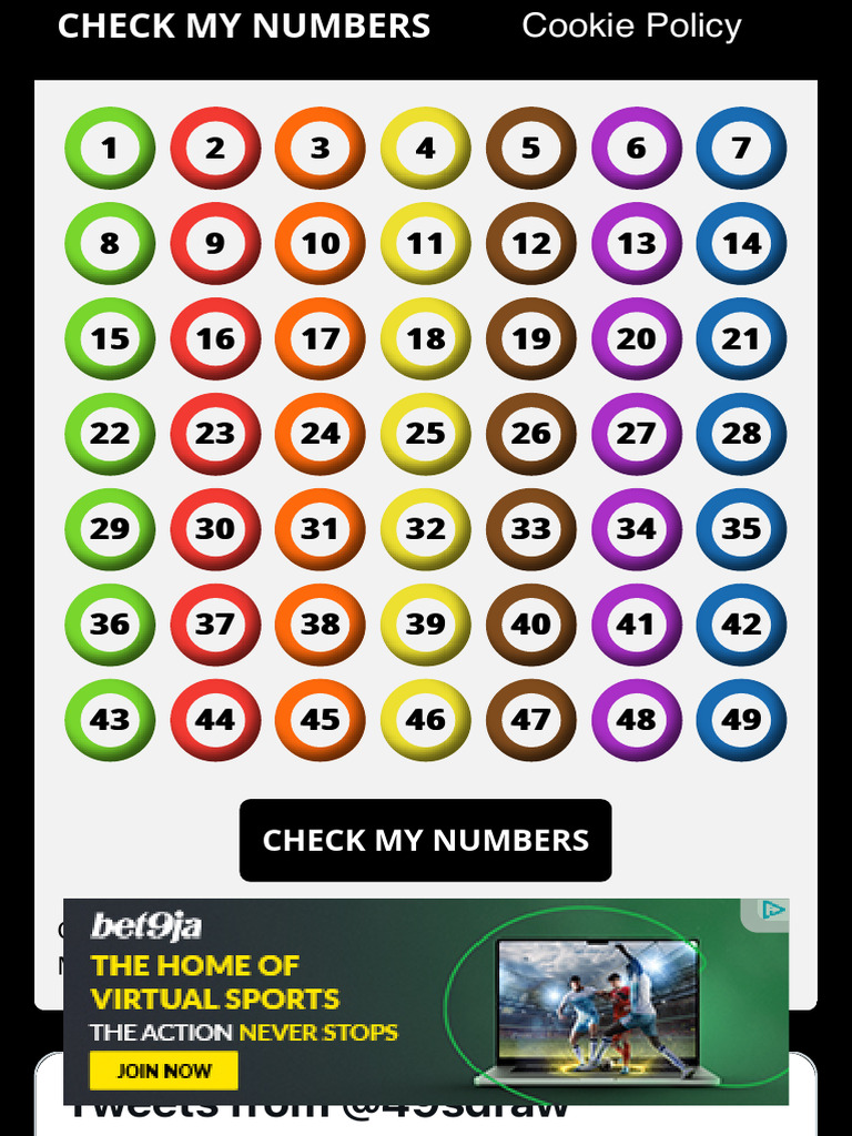 49's - The Original Live Draw | PDF