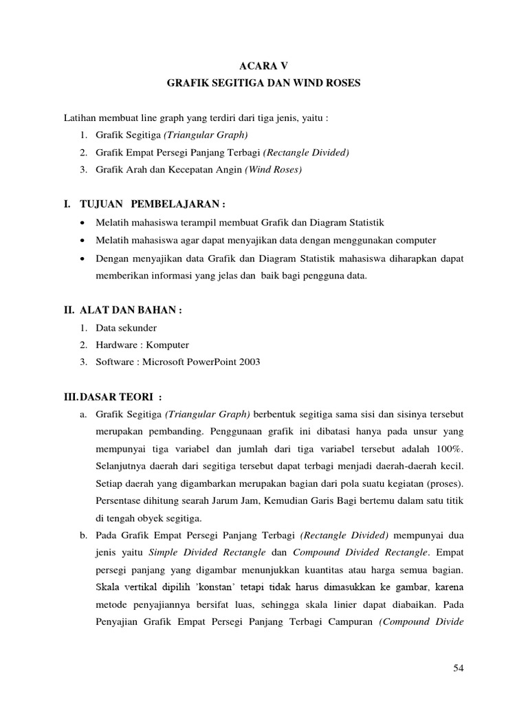 Acara 5 - Grafik dan Diagram Statistik | PDF
