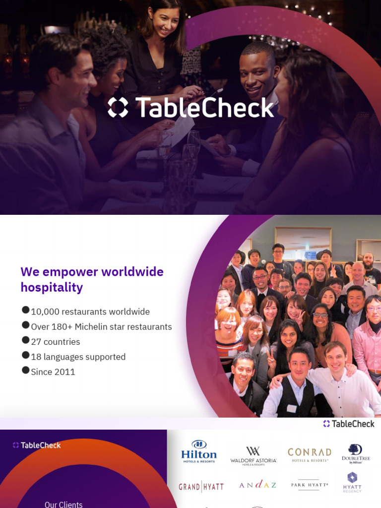 TableCheck Intro | PDF | Point Of Sale | Online Advertising