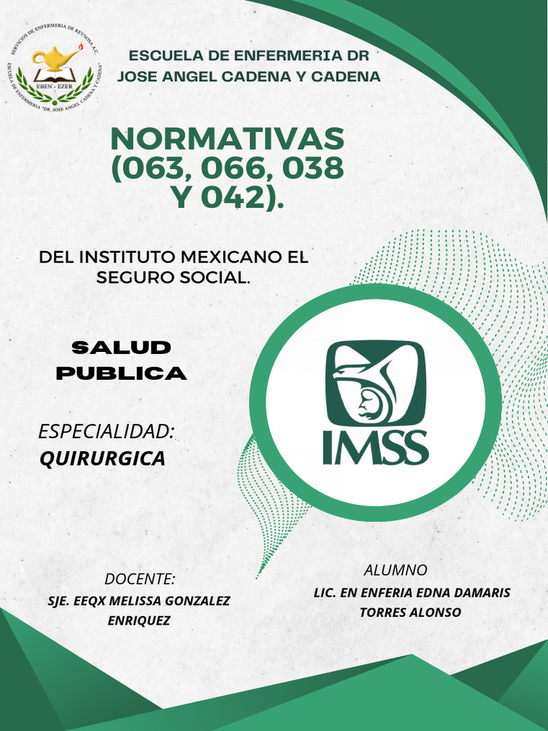 Normas Edna Damaris Torres Alonso | PDF | Cirugía | Hospital