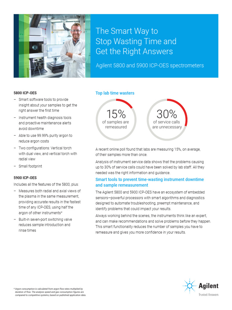 Smart ICP-OES Solutions for Labs | PDF | Technology & Engineering