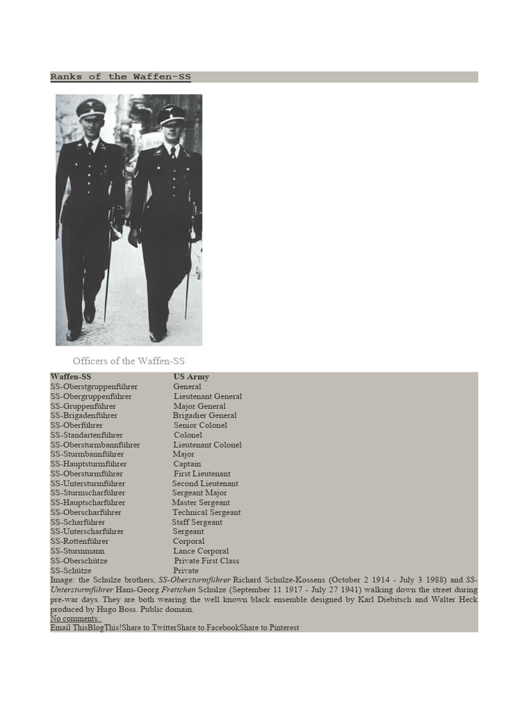 Ranks of The Waffen SS II | PDF | Nazi War Crimes | The Holocaust