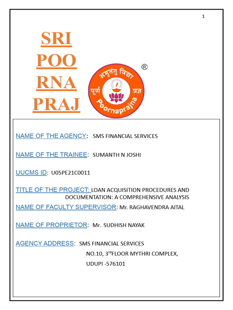 INTERNSHIP MINI PROJECT | PDF | Loans | Mortgages