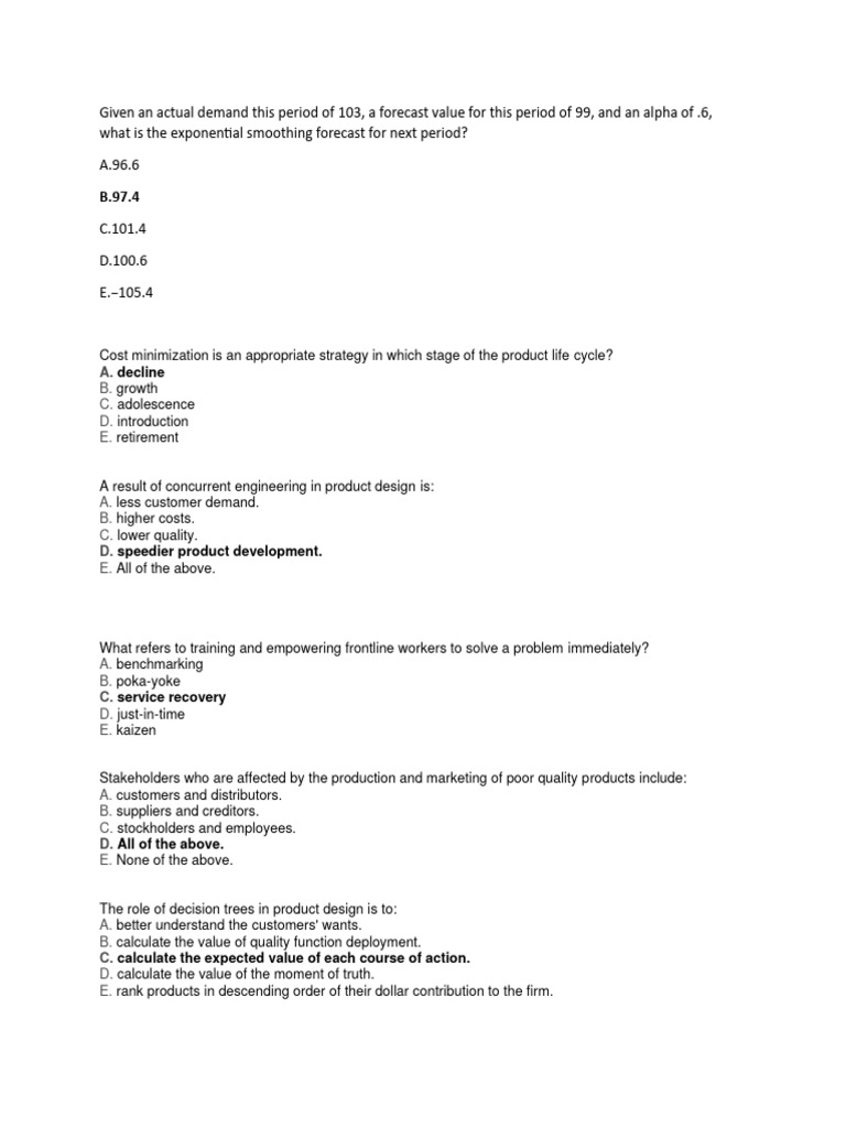 Prod | PDF | Forecasting | Operations Management