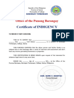 CERTIFICATe of Indigency Blank | PDF