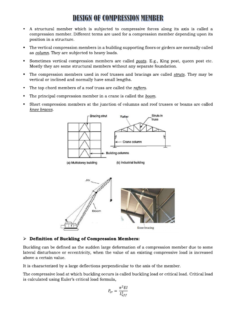 Design of Compression Member | PDF