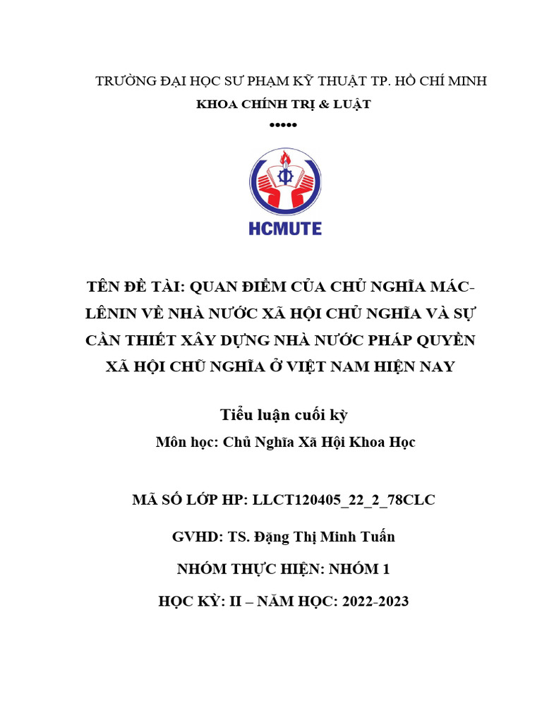 Đề tài 9 CNXH 3 | PDF