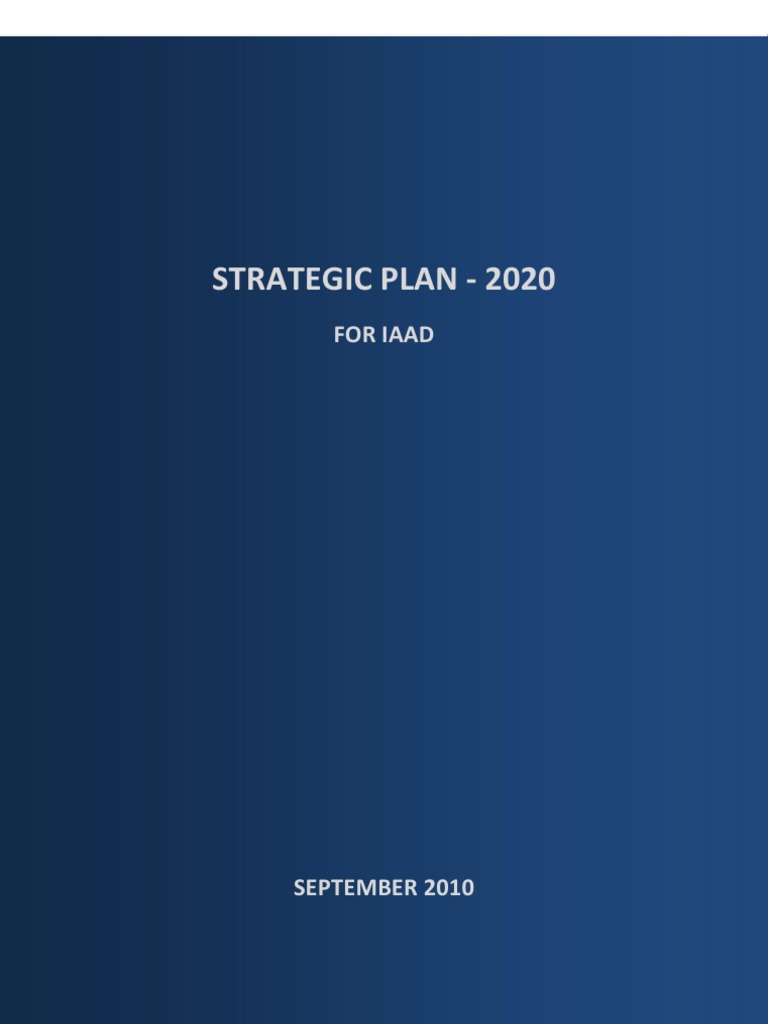Strategic Plan 2020 Prepared by The Group of Officers and Perspective ...