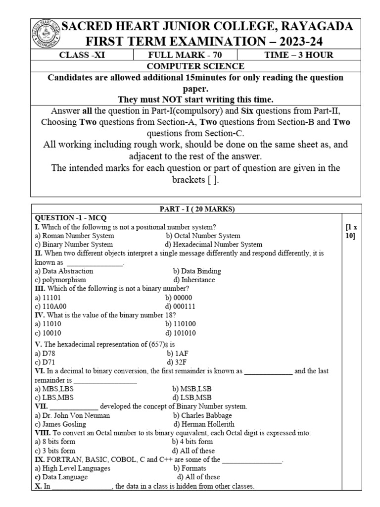 Cs Class 11 Pdf Bit Logic