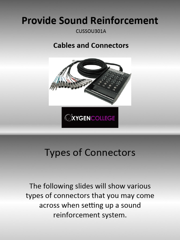 02 - Cables and Connectors | Download Free PDF | Electrical Connector | Computer Engineering
