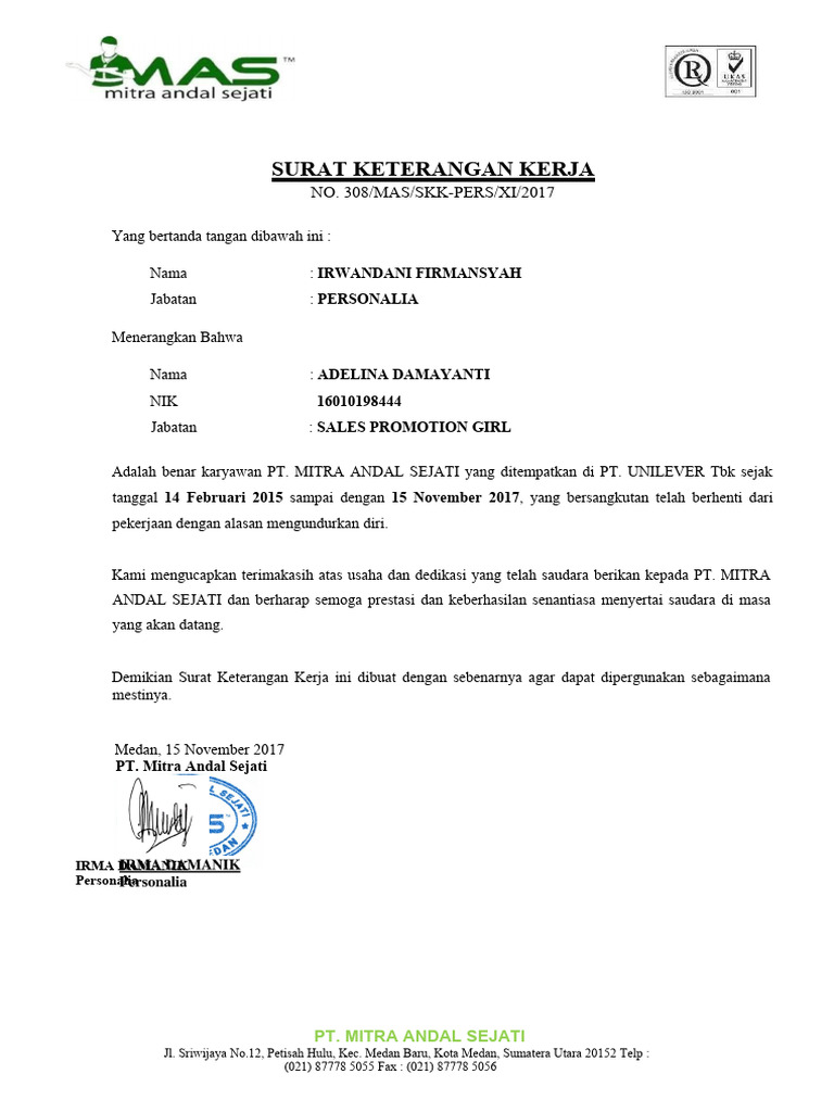 Mitra Andal Sejati Medan 1327 | PDF