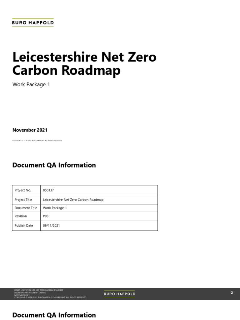 Leicestershire Net Zero Carbon Roadmap | PDF | Climate Change ...